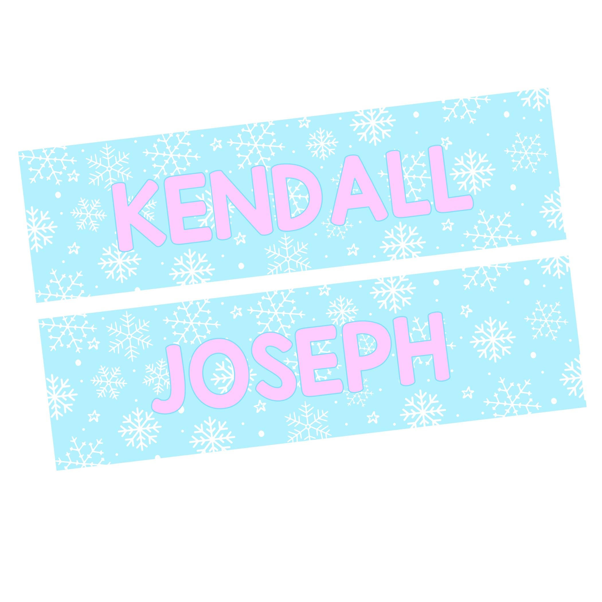 Printable Snowflakes Classroom Labels, Calendar Labels, Name Plates ...