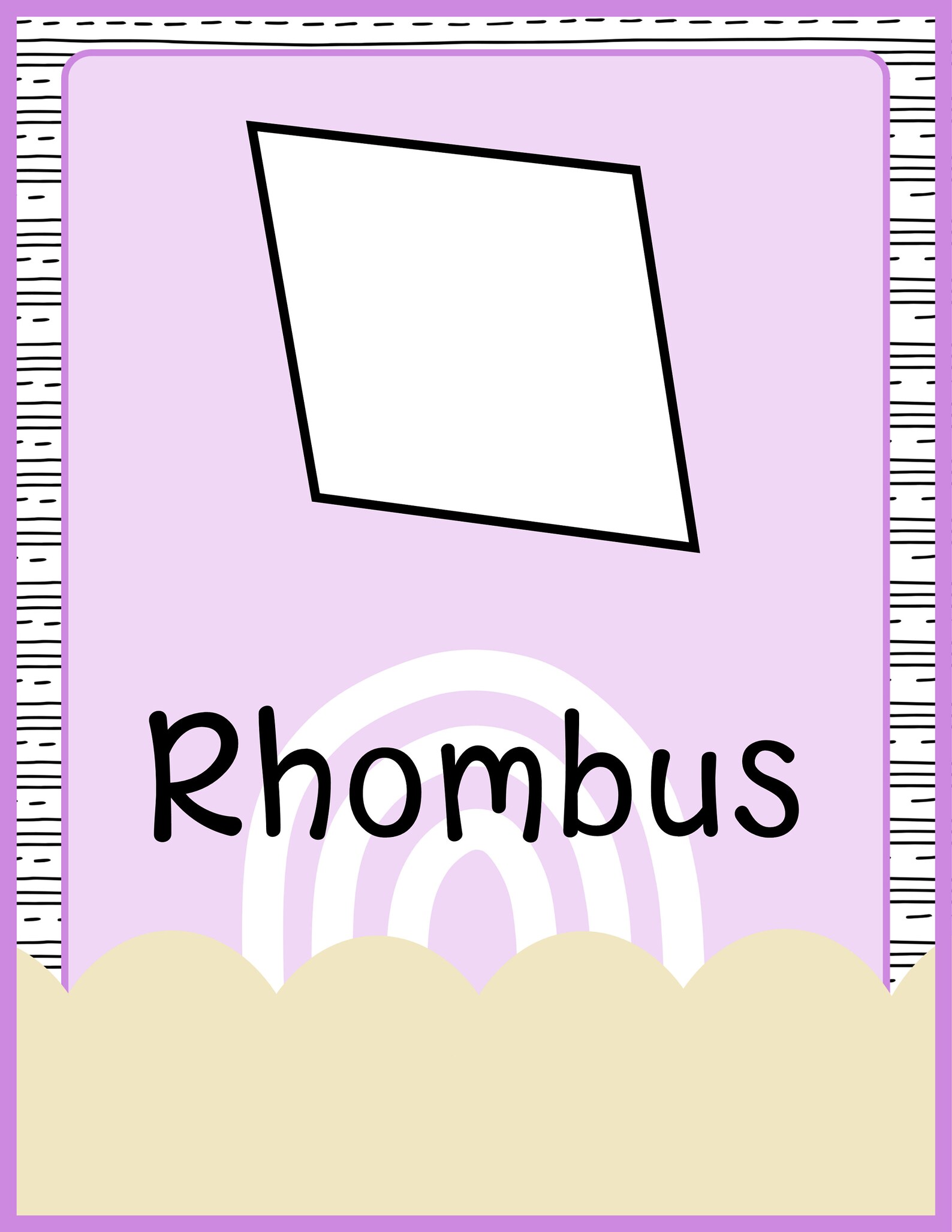 Pastel Rainbow Classroom Shape Posters Editable Shape - Etsy Canada