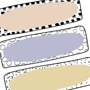 Printable Student Name Tags, Art Classroom Labels, Boho Classroom ...