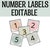 Printable Large Number Line, Pastel Colors Number Line, Number Line ...