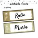Printable Fall Name Labels, Autumn Classroom Labels, Fall Name Posters ...