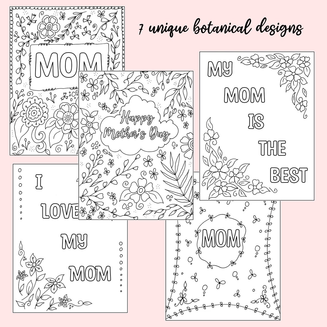 Printable Mother's Day Coloring Pages, Mother's Day Coloring Worksheets ...