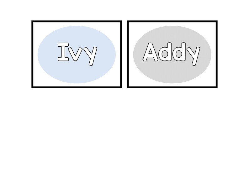 Printable Calm Color Student Name Labels, Editable Name Tags, Center ...