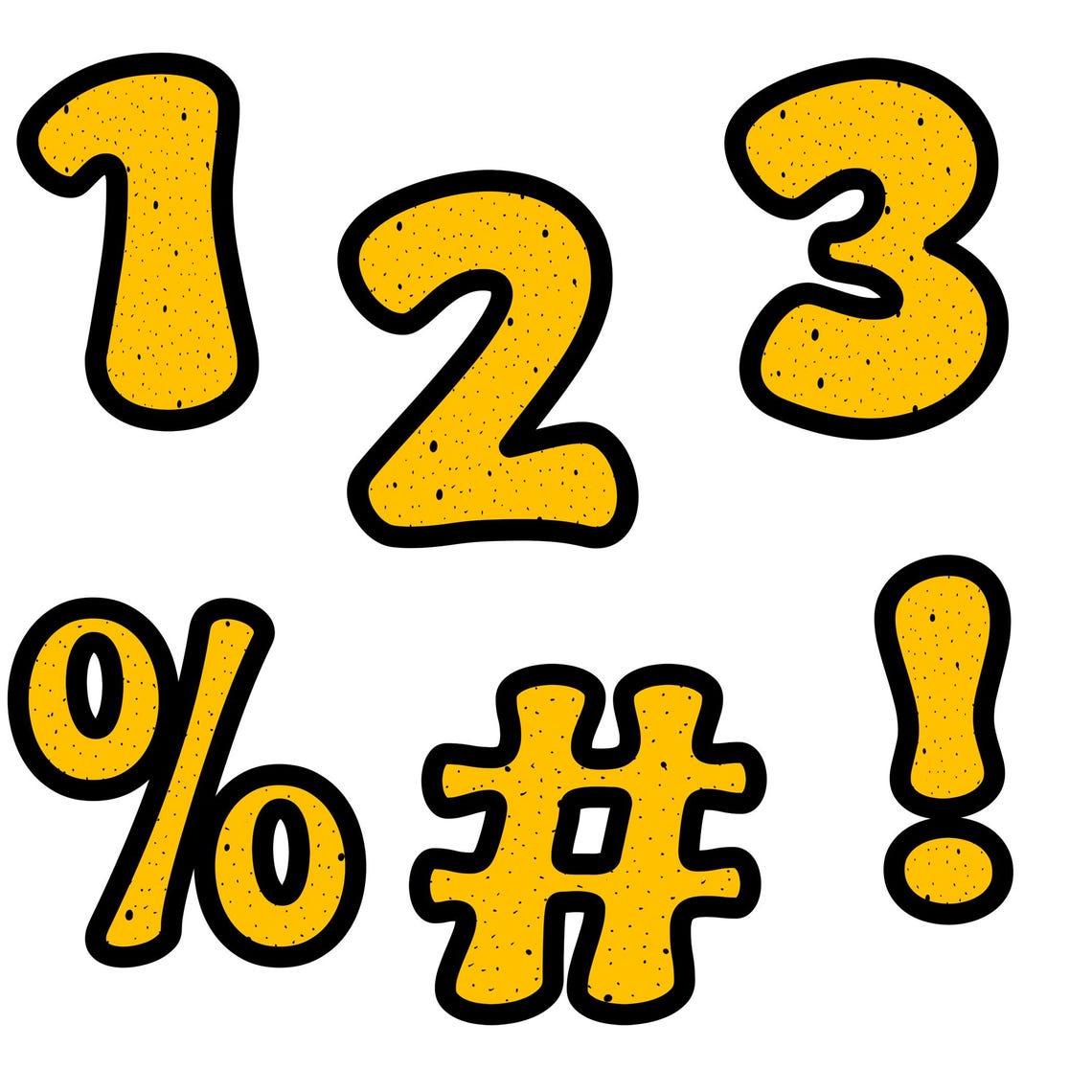 Printable Yellow Spotty Bulletin Board Letters Wall Display, Large ...