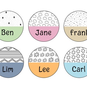 Student Name Tags, Classroom Labels, Neutral Student Labels, Boho ...