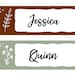 Boho Art Classroom Labels, Editable Student Name Tags, Botanical Name ...