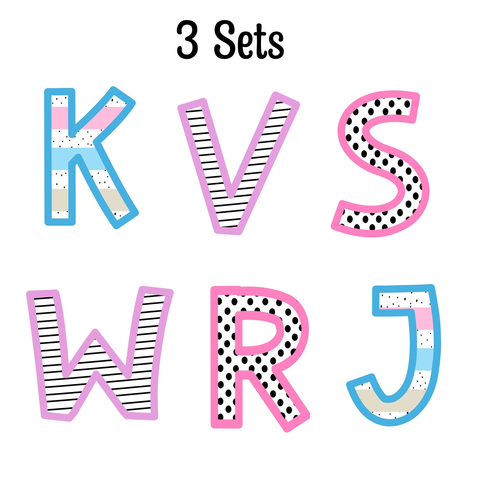 Printable Bulletin Board Alphabet Letters, Pink Classroom Decor (PDF ...