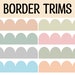 Scalloped Borders, Boho Bulletin Board Borders, Boho Neutral Classroom ...
