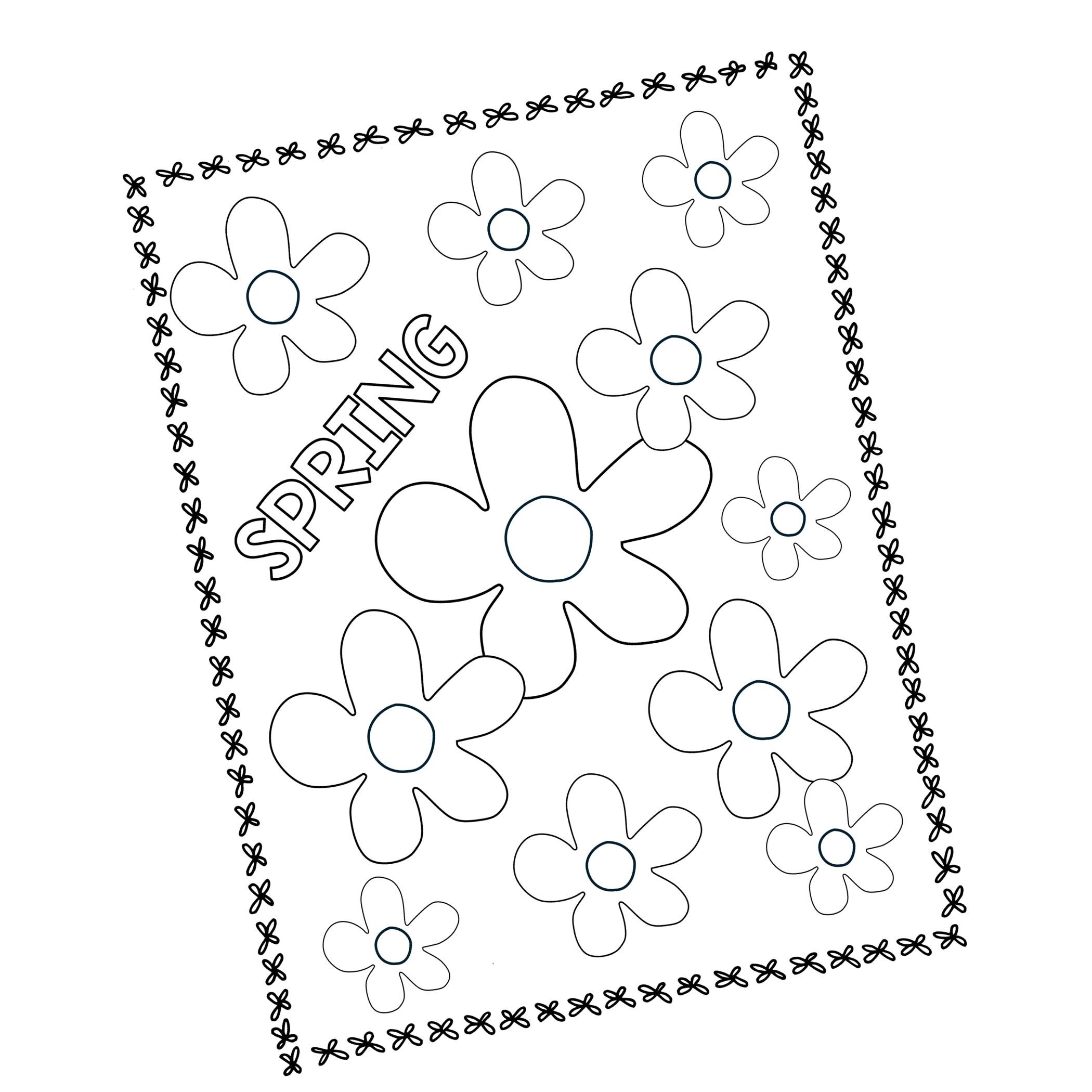 Printable Spring Coloring Pages, Spring Coloring Worksheets for Kids ...