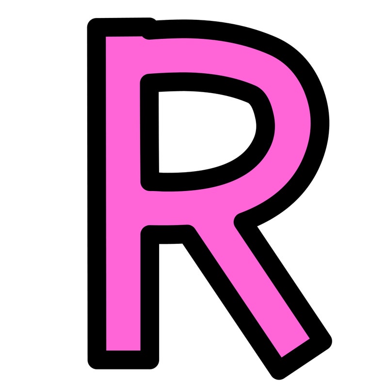 Printable Magenta Bulletin Board Large Alphabet Letters, Alphabet ...