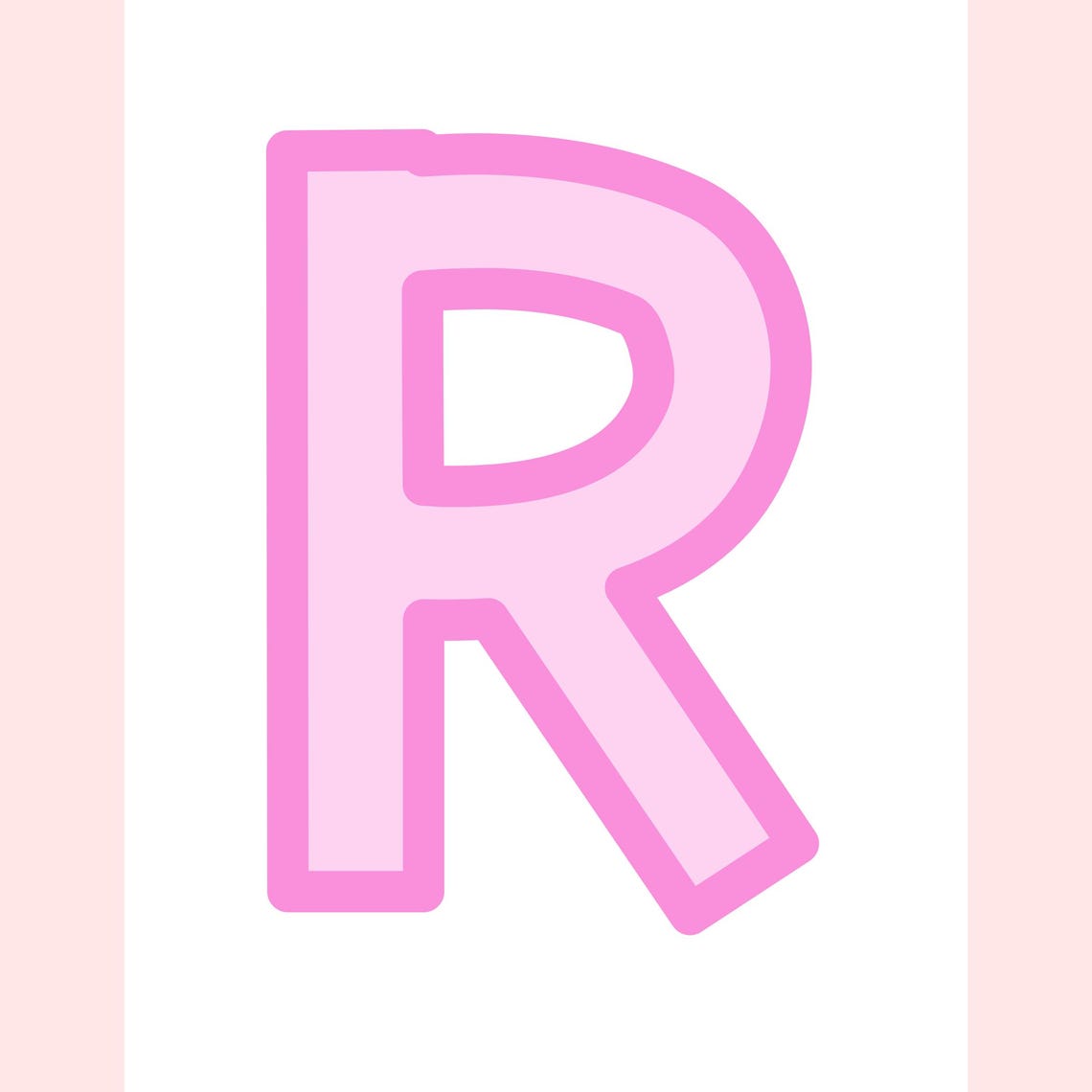 Bright Pink Bulletin Board Letters, Editable Large Alphabet Letters ...