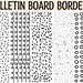 Printable Black and White Bulletin Board Borders, School Board Borders ...