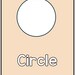 Printable Modern Calm Colors Shape Posters, Shape Posters Wall Display ...