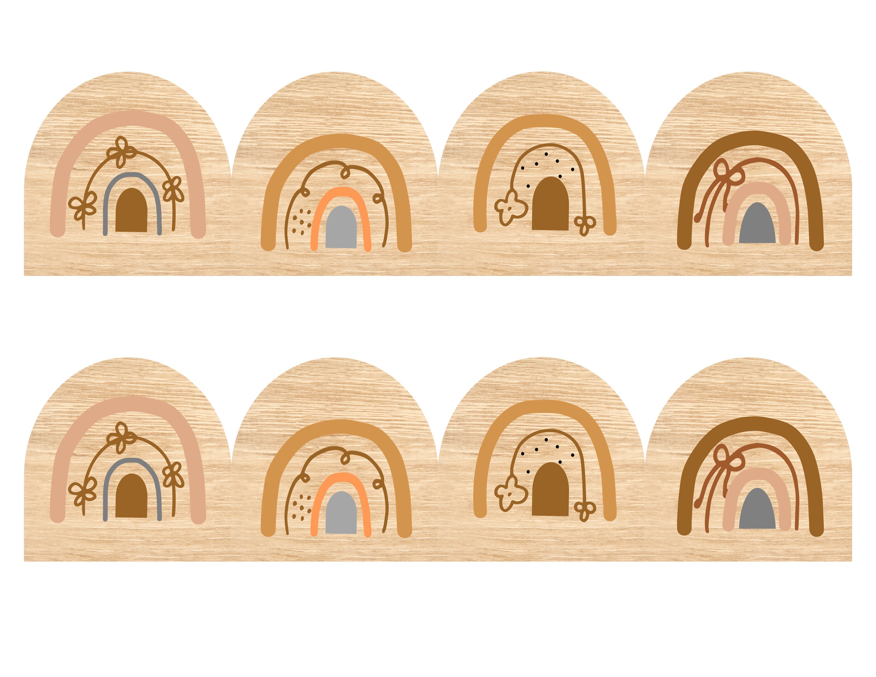 Bulletin Board Borders Ideas Classroom Borders Boho Neutral - Etsy