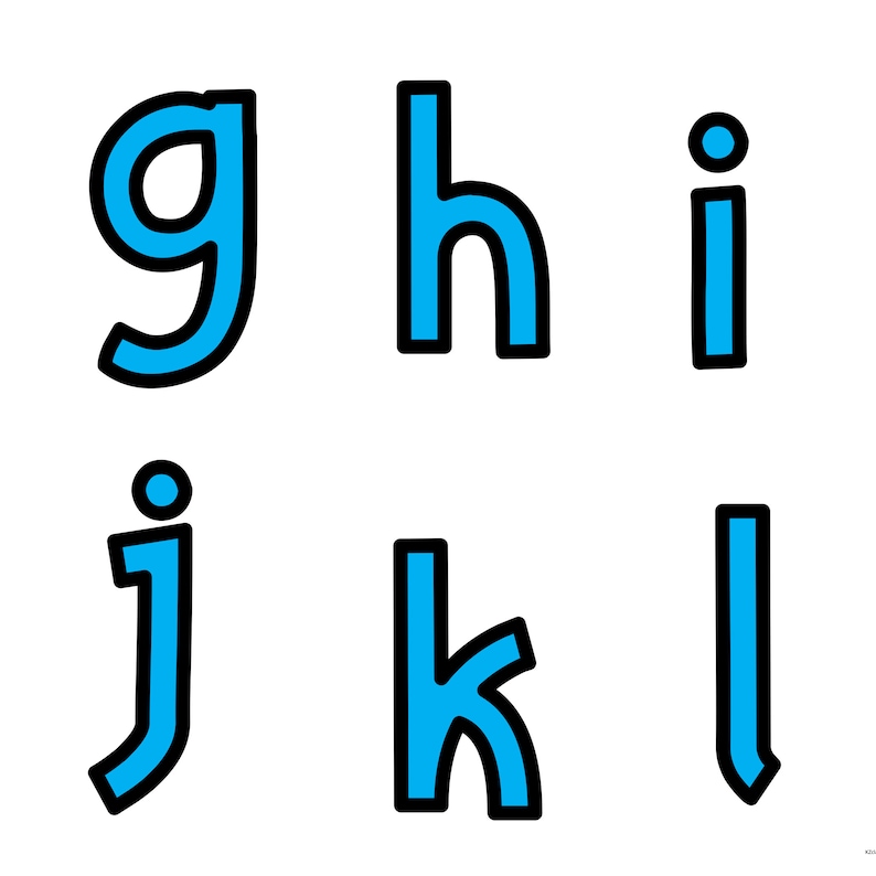 Printable Large Blue Bulletin Board Alphabet Letters, Large Alphabet ...