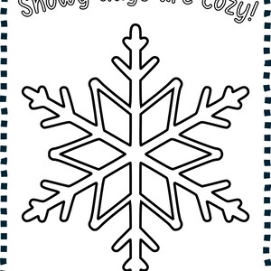Printable Winter Snowflakes Coloring Worksheets, Editable Coloring ...