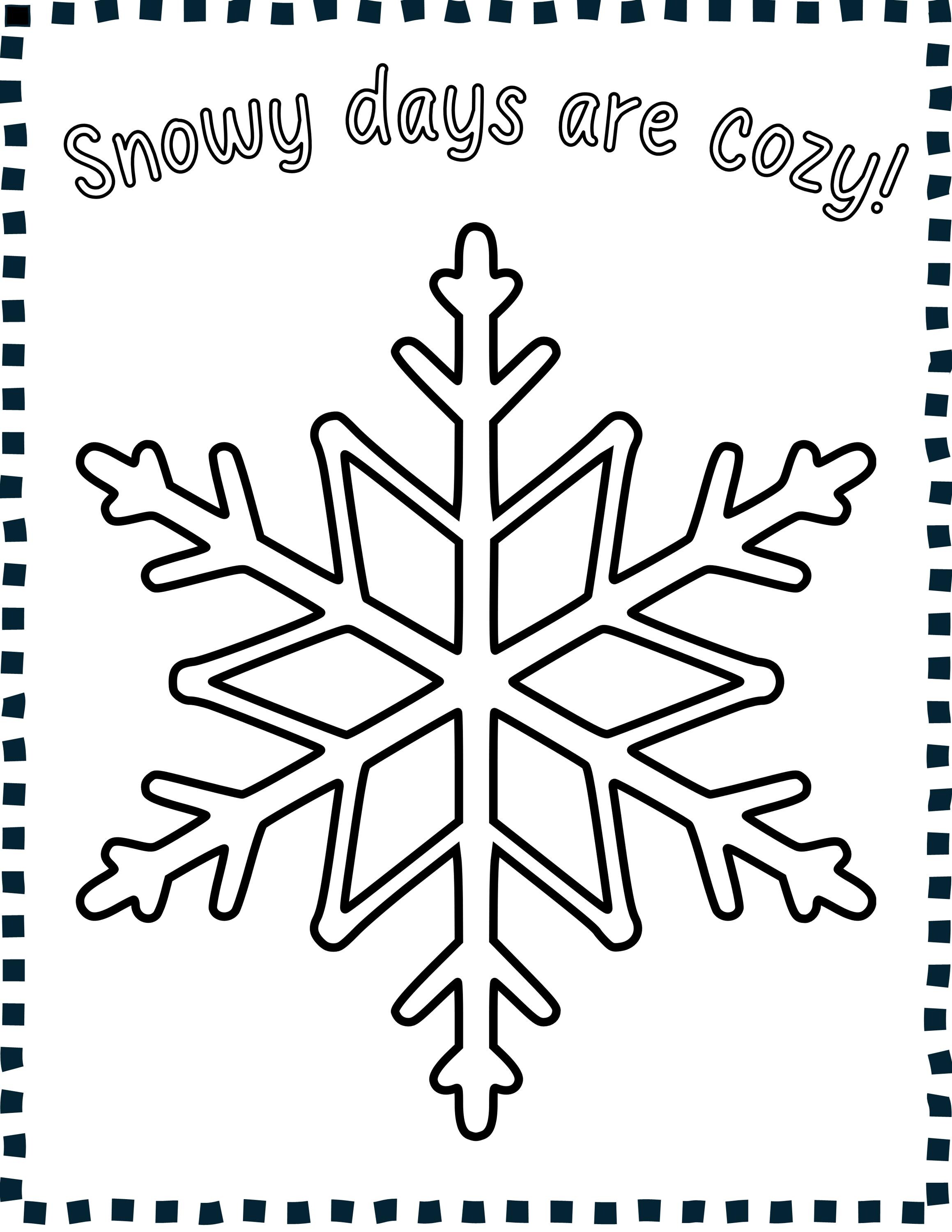 Winter Snowflakes Coloring Pages, Kids Activity (editable, PDF) - Etsy