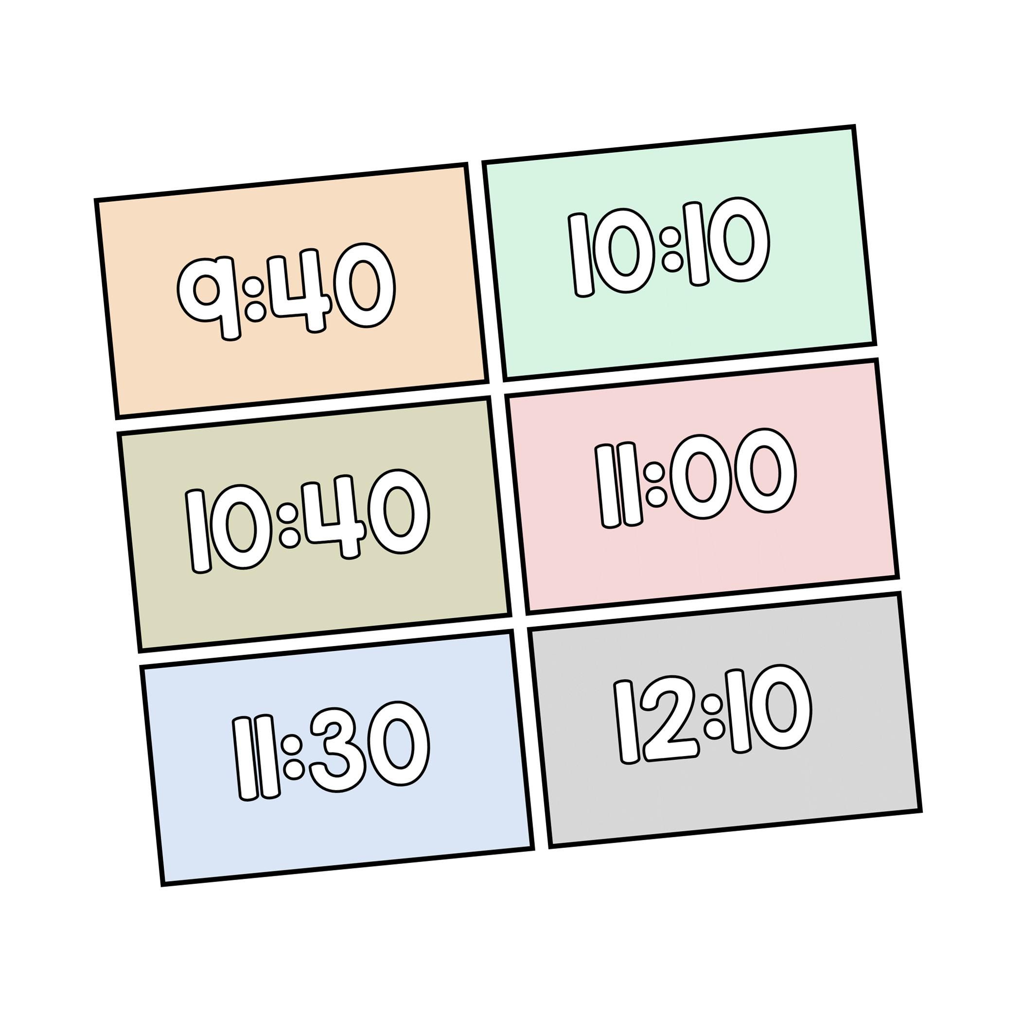 Printable Modern Calm Colors Classroom Schedule Cards, Editable ...