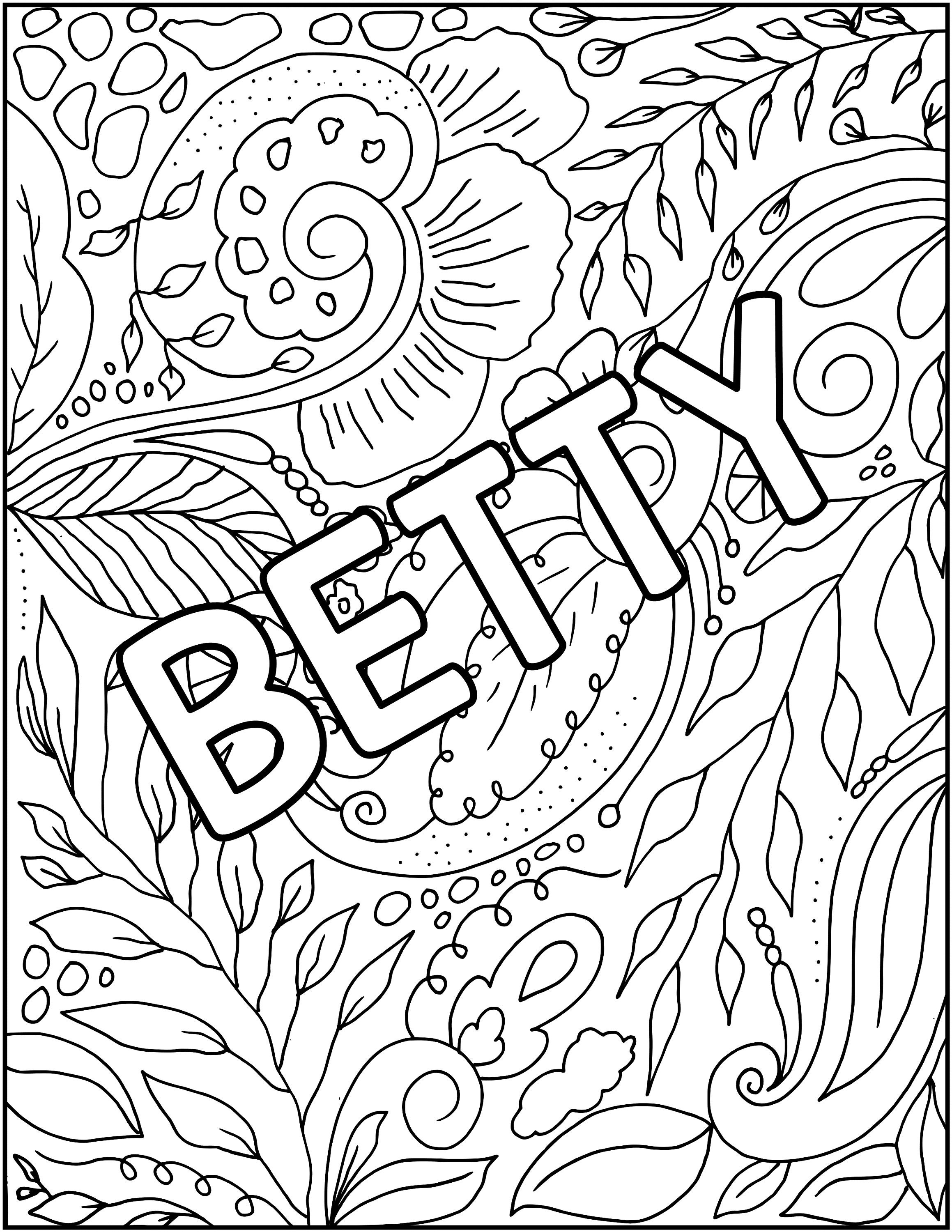 Printable Personalized Name Coloring Pages, Custom Name Coloring ...