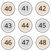 Number Labels, Printable Circle Number Tags, Math Numbers, Circle ...