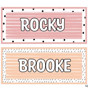 Classroom Labels, Student Name Tags, Back to School Colorful Name ...
