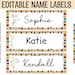 Printable Boho Neutral Name Labels, Student Name Labels, Classroom ...