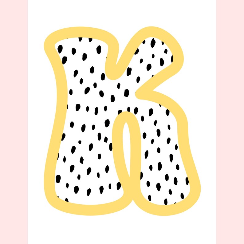 Back to School Printable Spotty Bulletin Board Letters, Spotty Large ...