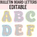 Printable Colorful Bulletin Board Large Alphabet Letters, Letters ...