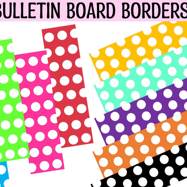 Polka Dots Border - Etsy