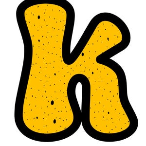 Printable Yellow Spotty Bulletin Board Letters Wall Display, Large ...