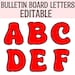 Printable Colorful Bulletin Board Large Alphabet Letters, Letters ...