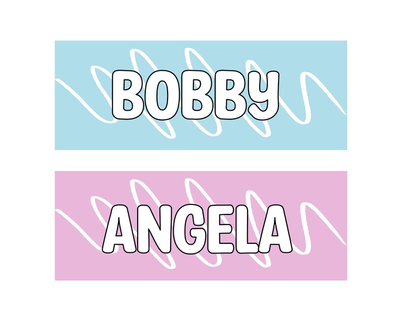 Student Name Labels, Pastel Color Name Tags, Student Cubby Name Plates ...