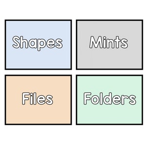 Printable Calm Colors Classroom Supplies Labels, Classroom Supplies ...