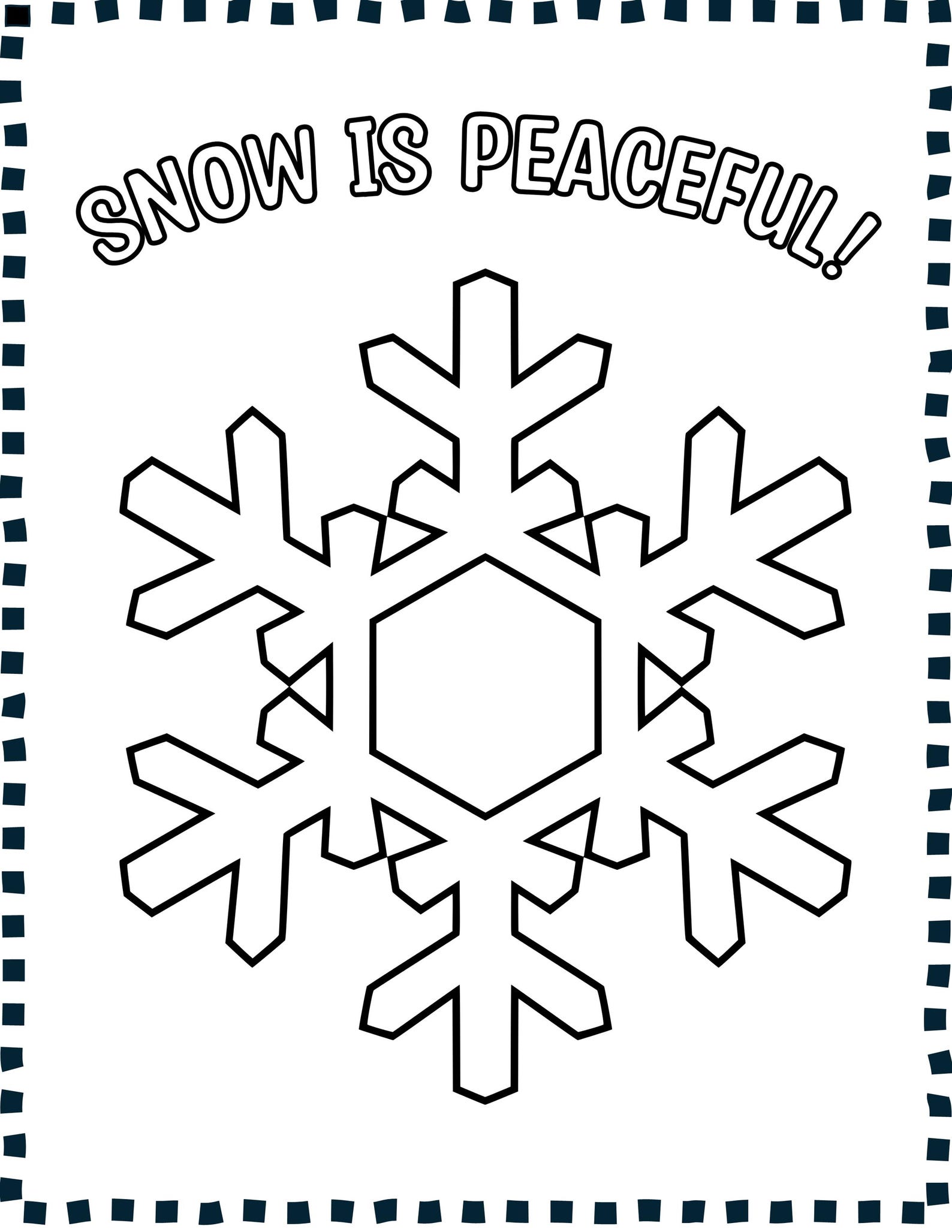 Printable Winter Snowflakes Coloring Worksheets, Editable Coloring ...