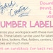 Printable Number Labels, Bright Classroom Calendar Numbers, Number ...