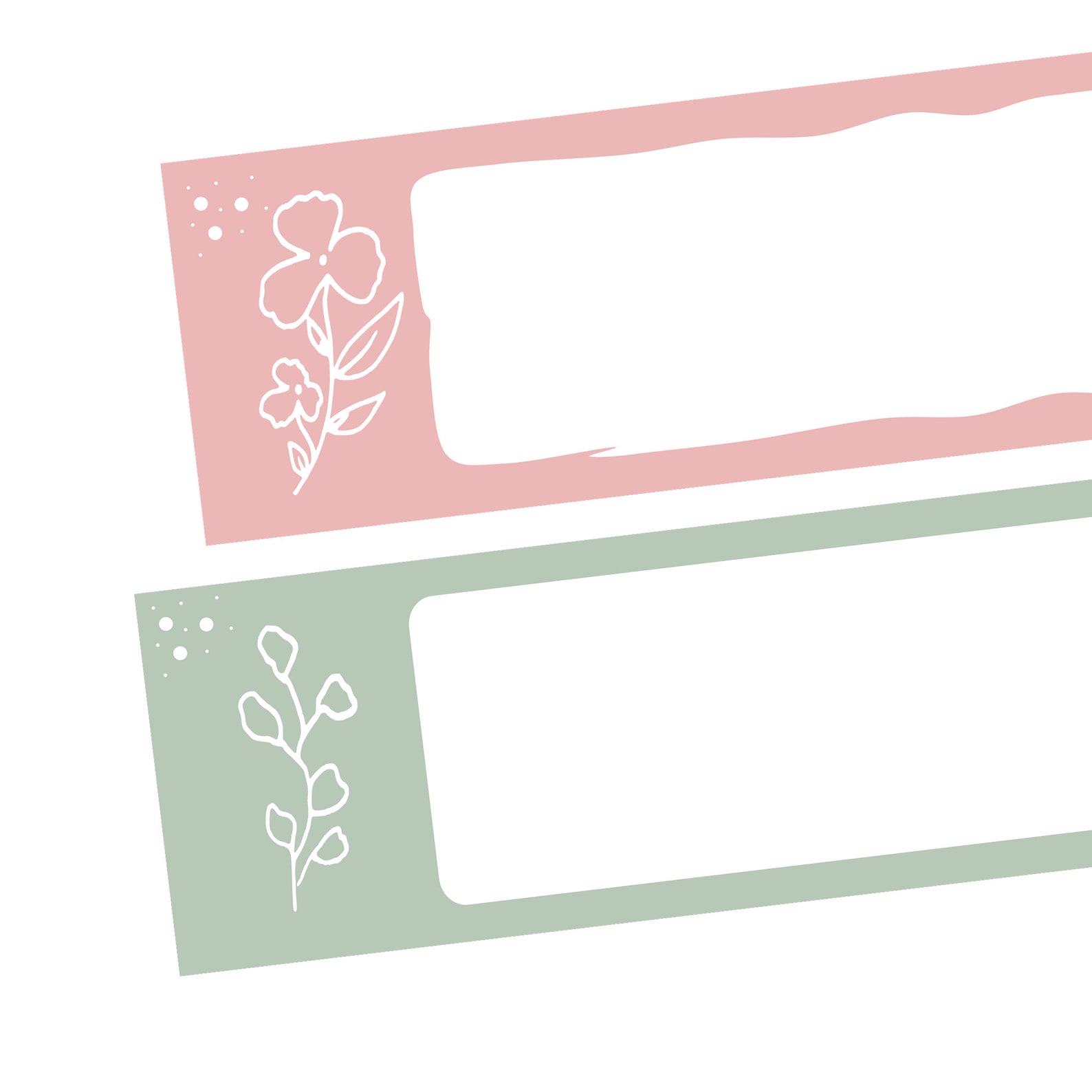 Printable Botanical Student Name Labels, Classroom Labels, Student Name ...