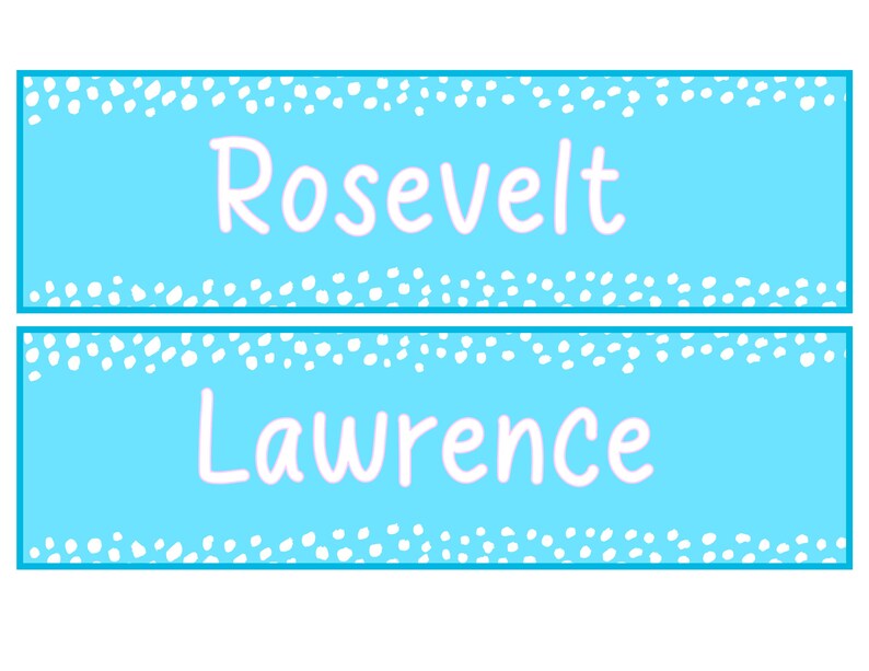 Printable Snowflakes Classroom Labels, Calendar Labels, Name Plates ...