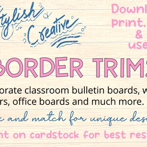 Boho Spotty Bulletin Board Borders, Black and White Classroom Decor ...