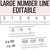 Printable Large Number Line, Pastel Colors Number Line, Number Line ...