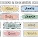 Student Name Tags, Student Labels, Classroom Labels, Boho Classroom ...