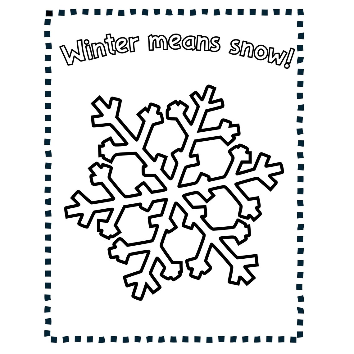 Printable Winter Snowflakes Coloring Worksheets, Editable Coloring ...