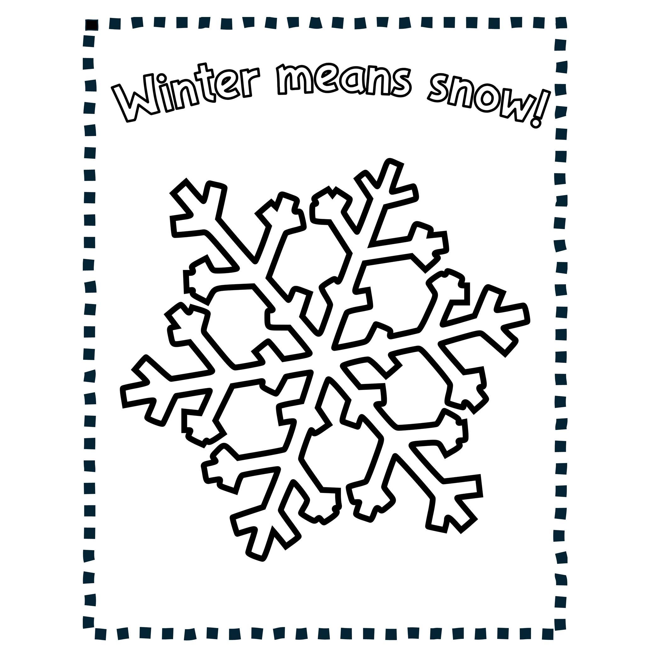 Printable Winter Snowflakes Coloring Worksheets, Editable Coloring ...