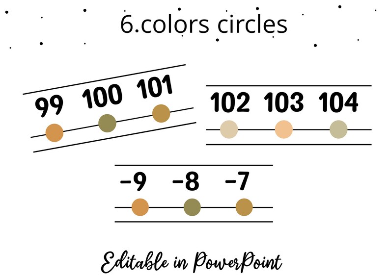 Printable Boho Neutral Large Number Line, Large Number Line Wall ...
