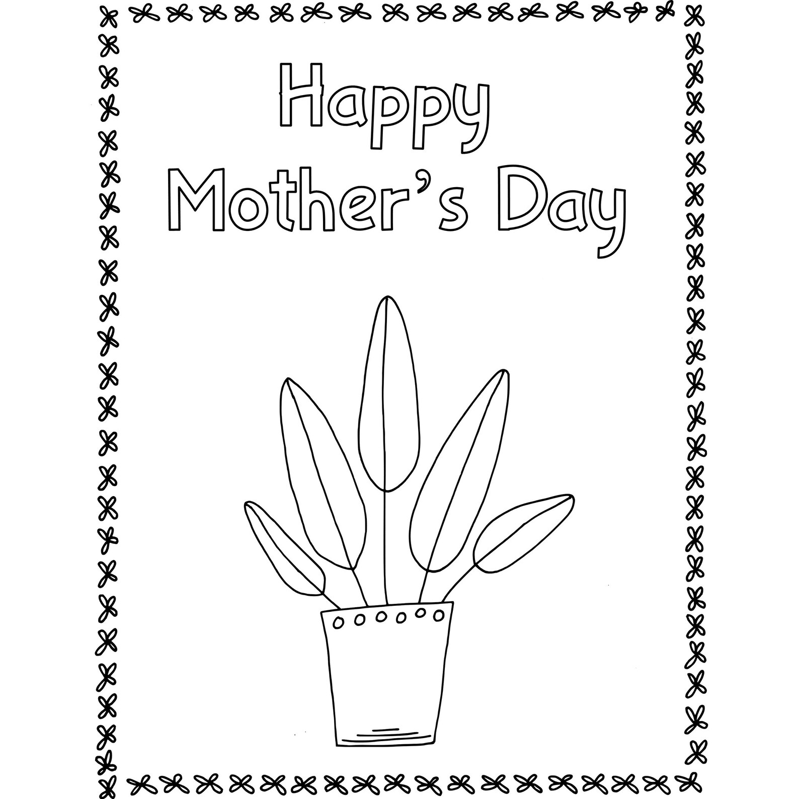 Printable Mother's Day Coloring Pages, Mother's Day Coloring Worksheets ...