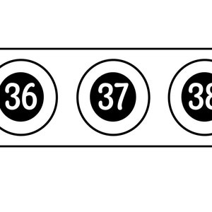 Printable Large Number Line, Black and White Large Number Line Wall ...