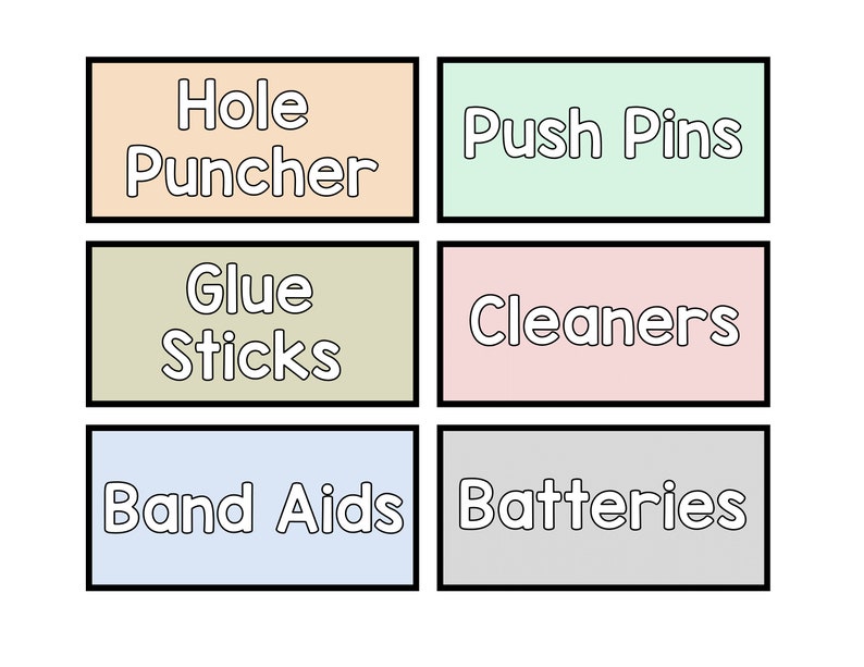 Printable Calm Colors Teacher Toolbox Labels, Editable Toolbox Labels ...