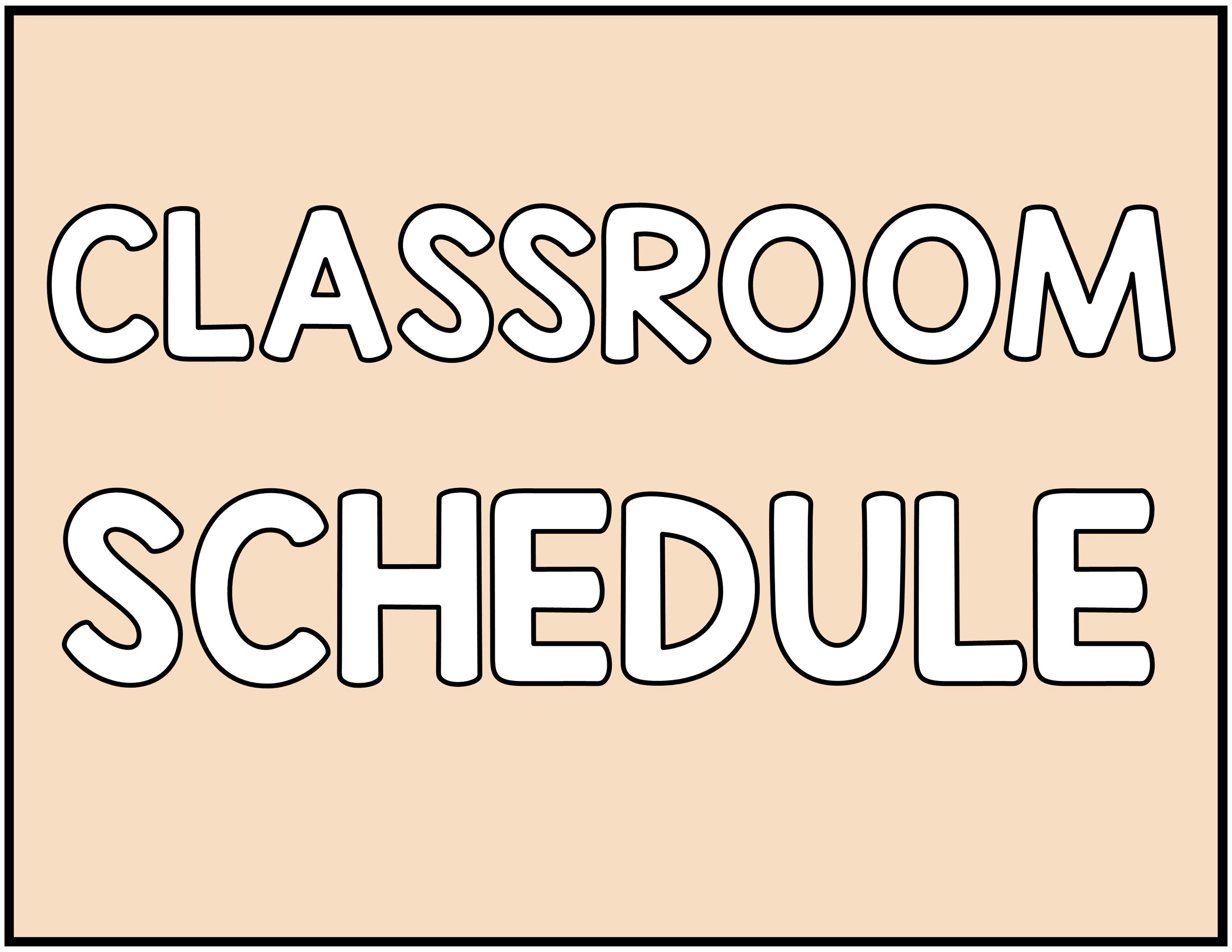 Printable Modern Calm Colors Classroom Schedule Cards, Editable ...