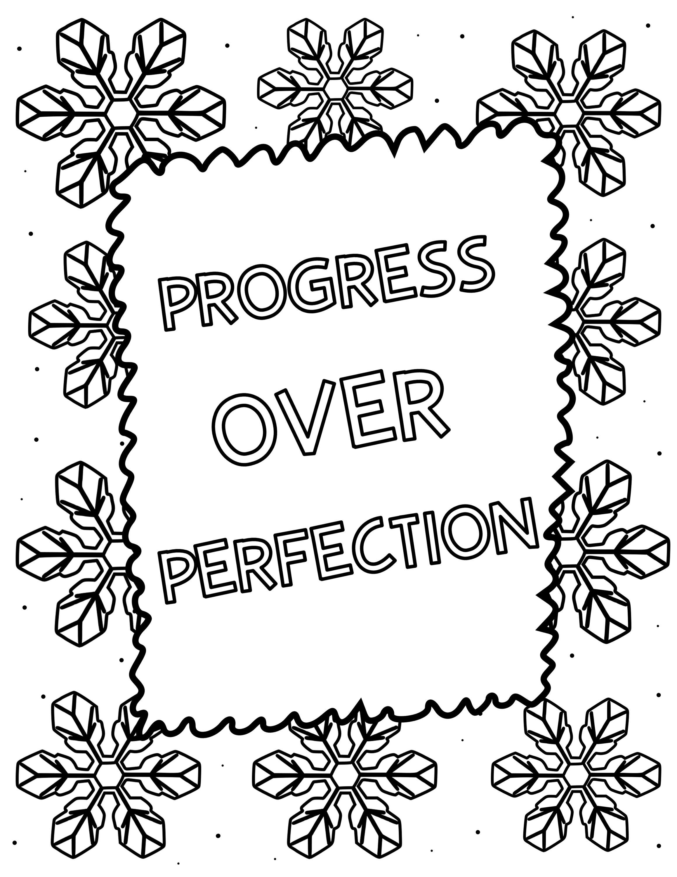 Printable Growth Mindset Coloring Pages, Editable Motivational Coloring ...
