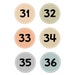 Printable Boho Neutral Number Labels, Number Tags, Cubbies Labels, Book ...