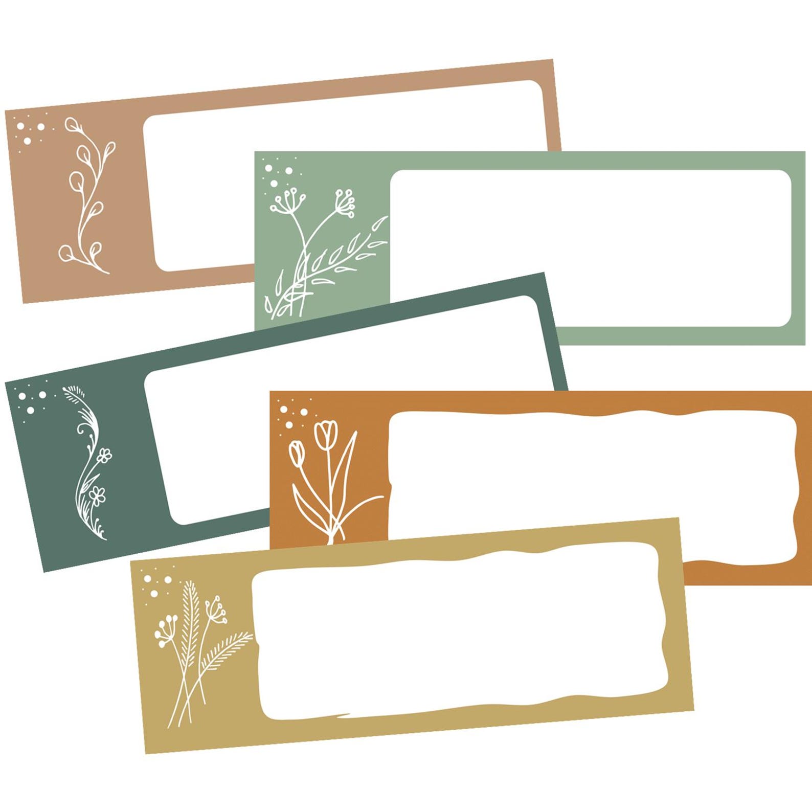 Printable Botanical Classroom Labels Bundle Pack, Editable Name Posters ...